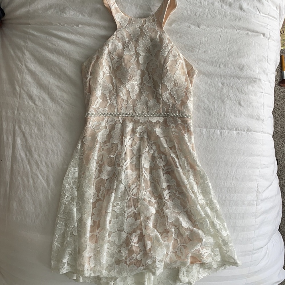 Formal Short White Lace Dress (Graduation, Elopement,… - Gem